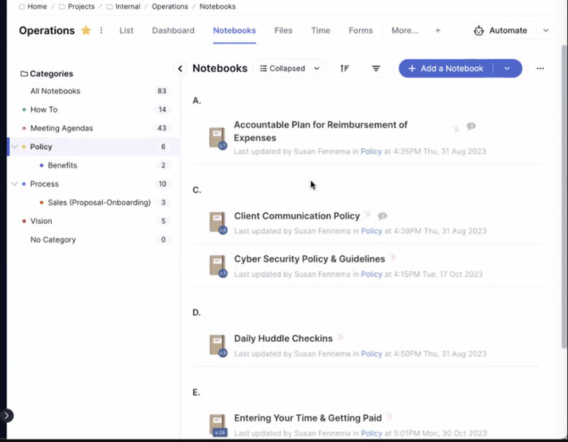 Event Summary: Using Teamwork to Document Processes